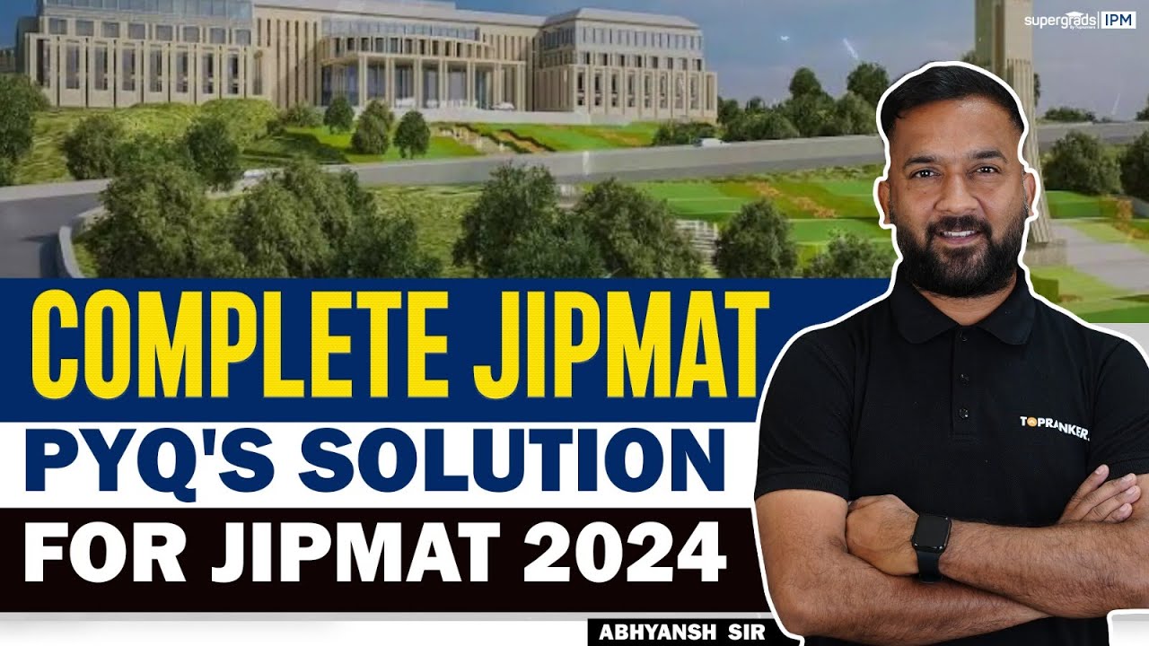 Good news for All JIPMAT 2024 Aspirants🎁| JIPMAT PYQs Series ...