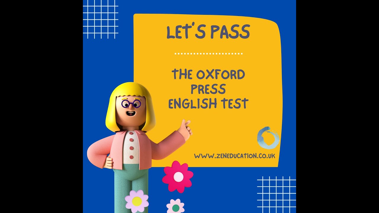 Expert Level Sample Oxford Press English Test - YouTube