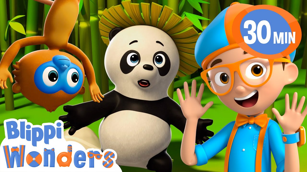 Blippi Wonders - Rainforest Animals + More! | Blippi Animated Series ...