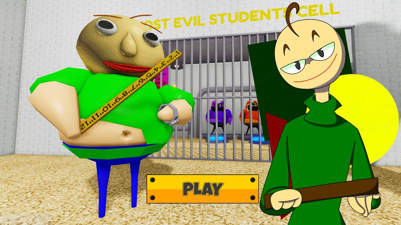 BALDI BARRY'S PRISON RUN OBBY. FULL GAMEPLAY WITH ALL BOSSES! #roblox ...