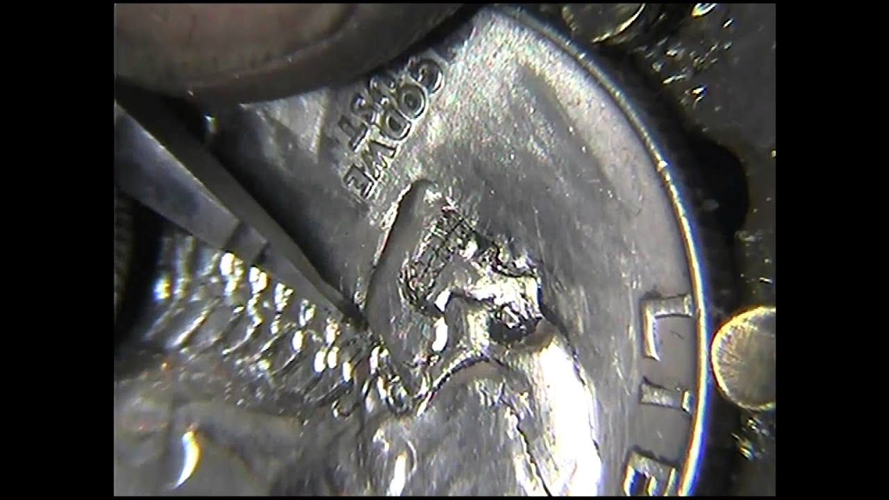 Silver Washington Quarter Skull by Shaun Hughes - YouTube