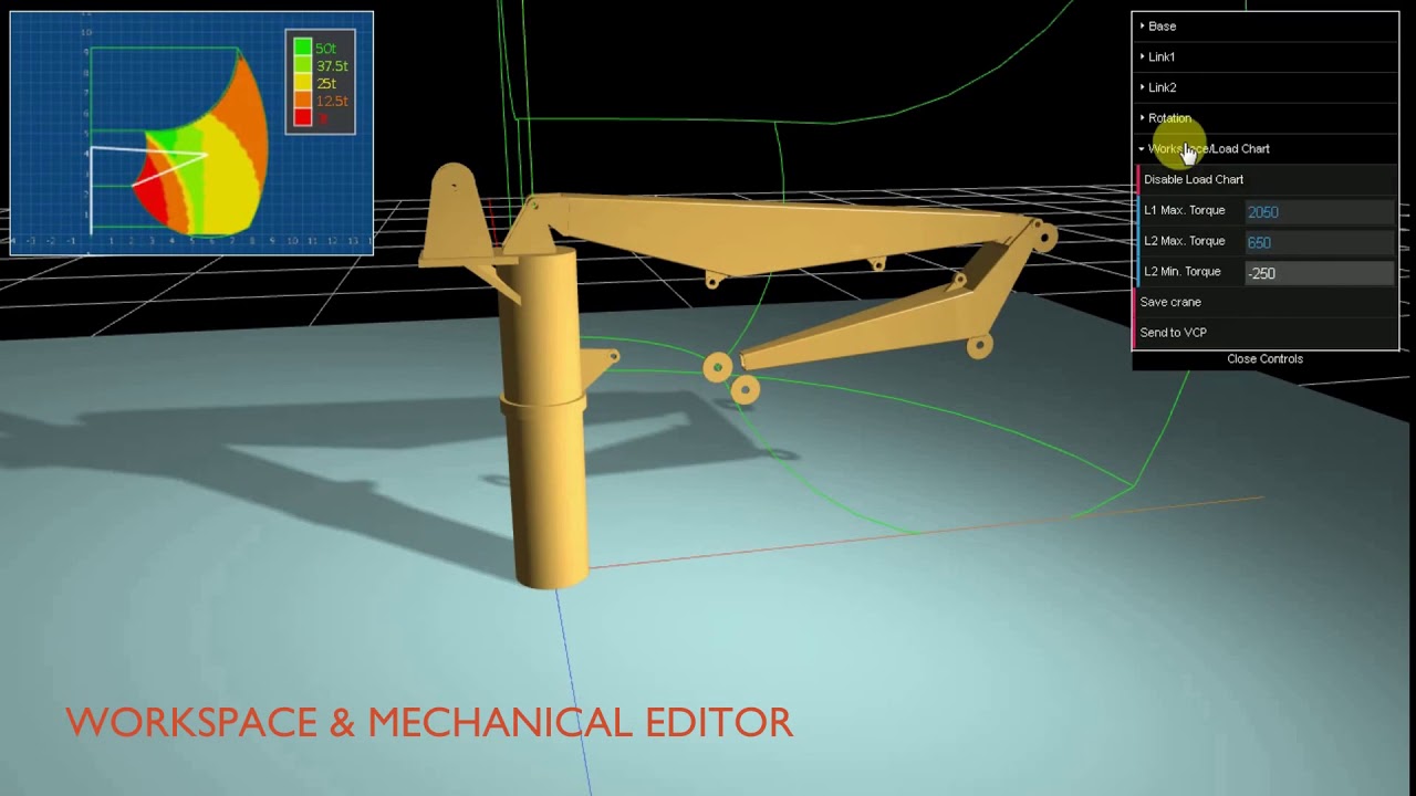 Virtual Crane Prototyping - Mechanical Designer - YouTube