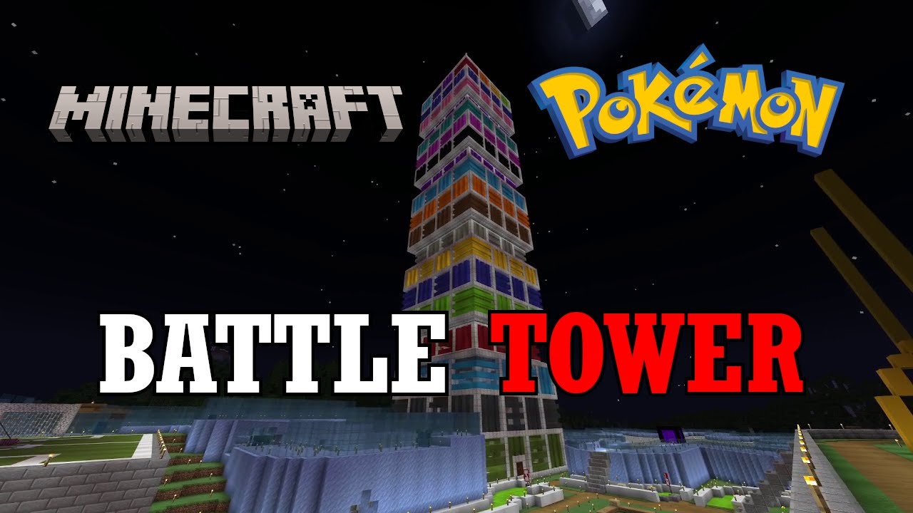 I Made a Pokémon Battle Tower in Minecraft - YouTube