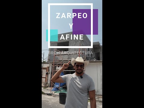 QUE ES el ZARPEO y el AFINE?? 👷‍♂️🏠 #arquitectura #construccion