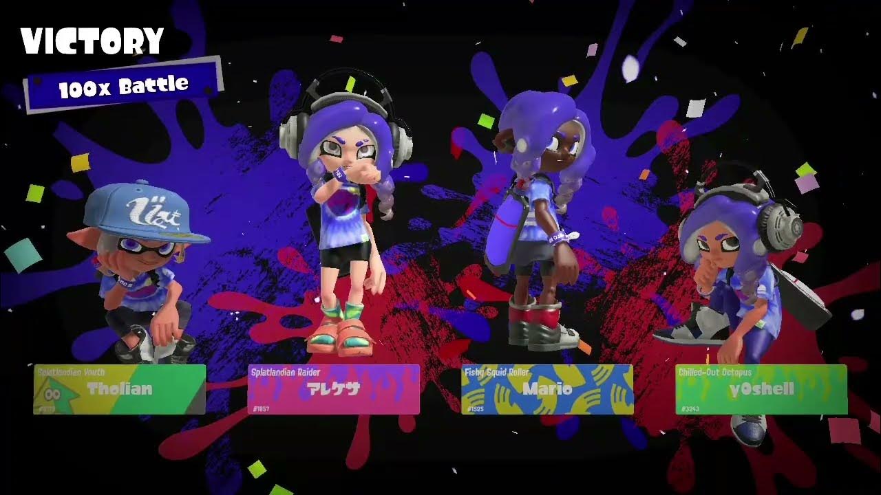 Splatoon 3 World Premier - Splatfest 100x Battle Win - YouTube