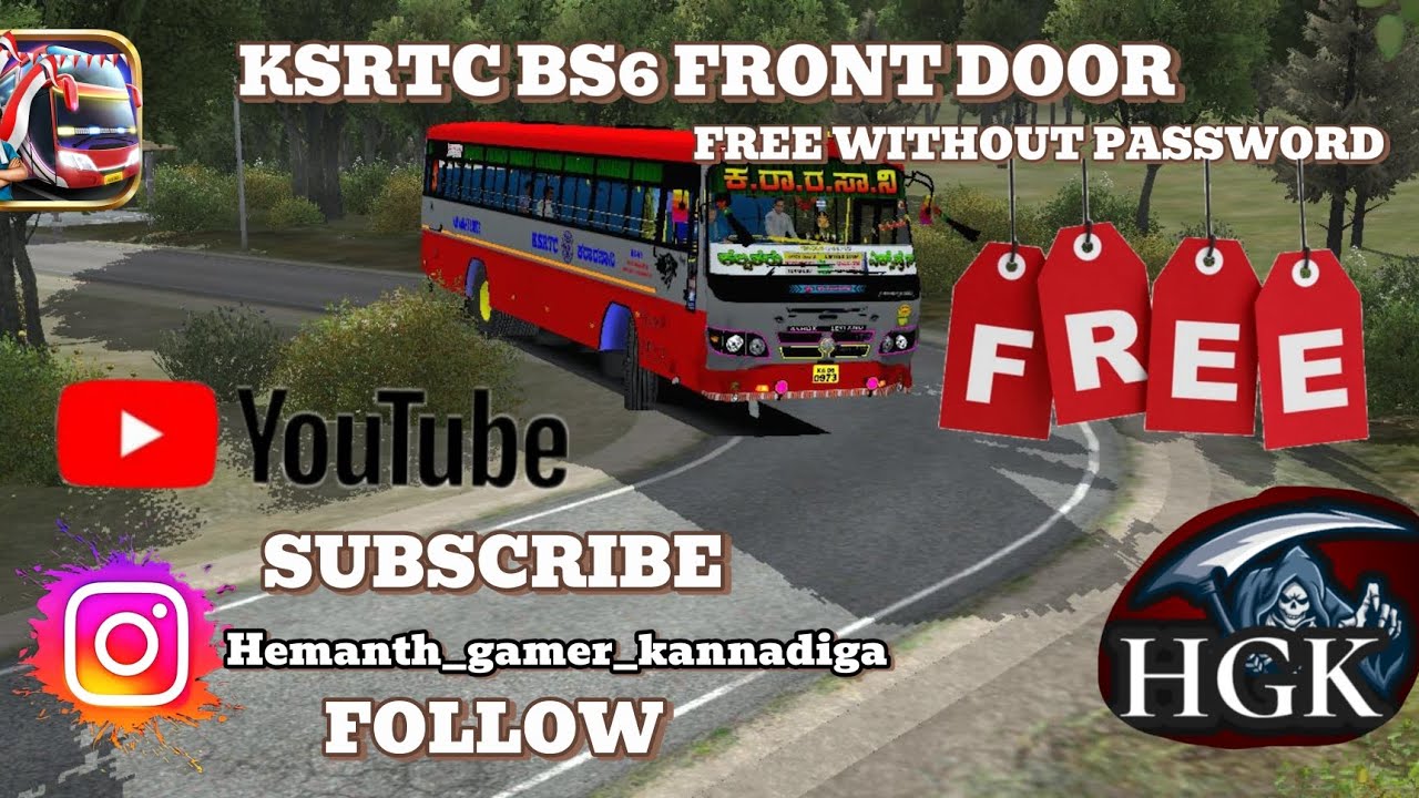 KSRTC BS6 FRONT DOOR KALPATHARU EXPRESS FROM HGK - YouTube