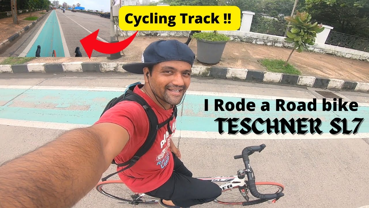 Riding a Racing Cycle ( Road bike ) Teschner SL7 @papiasmythicalrider # ...