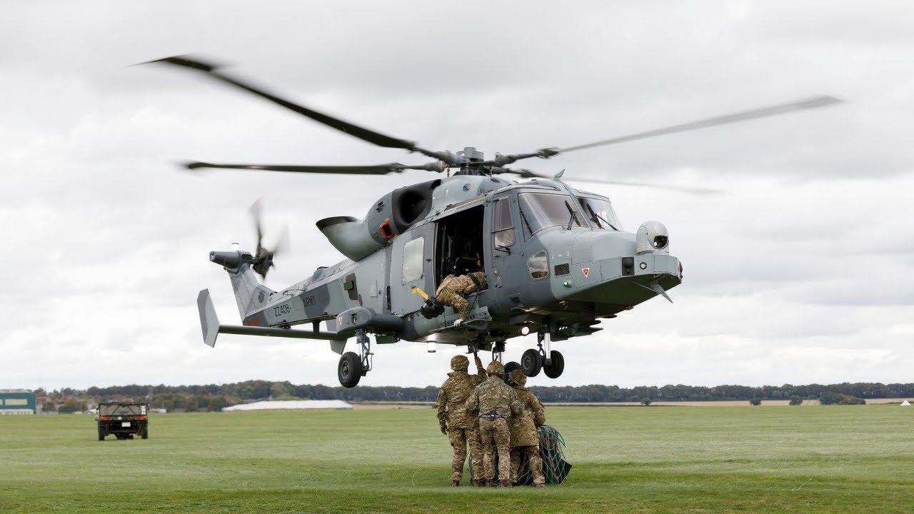AgustaWestland AW159 Wildcat Helicopter Lands in Bishampton ...