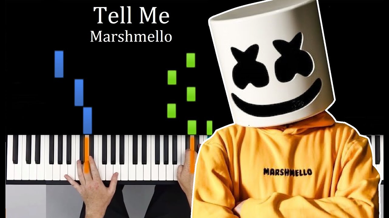 Tell Me - Marshmello PIANO TUTORIAL MIDI Synthesia - YouTube