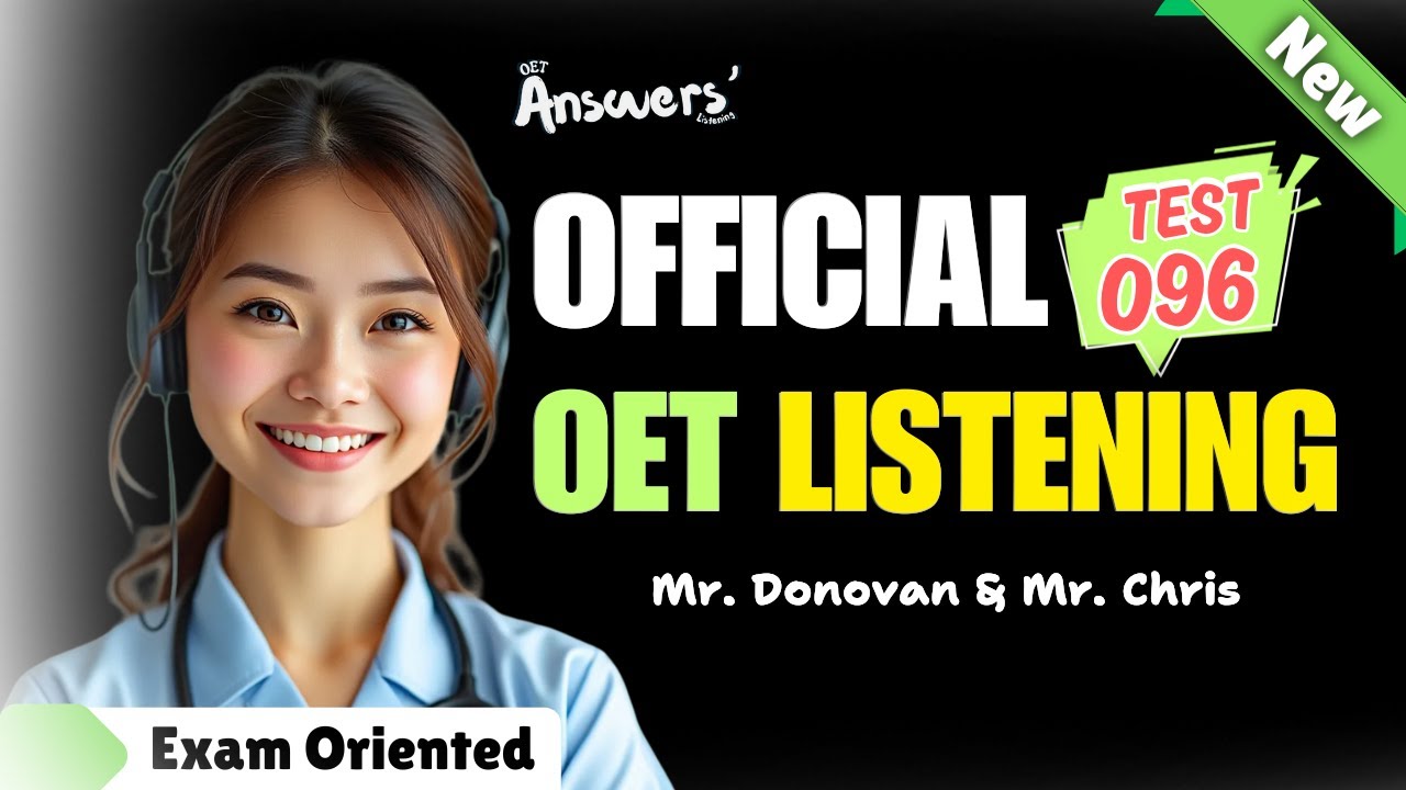 OET Listening Test Jan 21 2025 #oet #oetexam #oetnursing # ...
