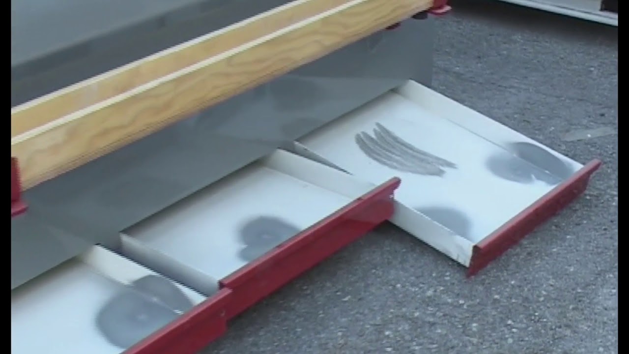 Stone dust collector | dust extraction bench - Ghines Xaero - YouTube