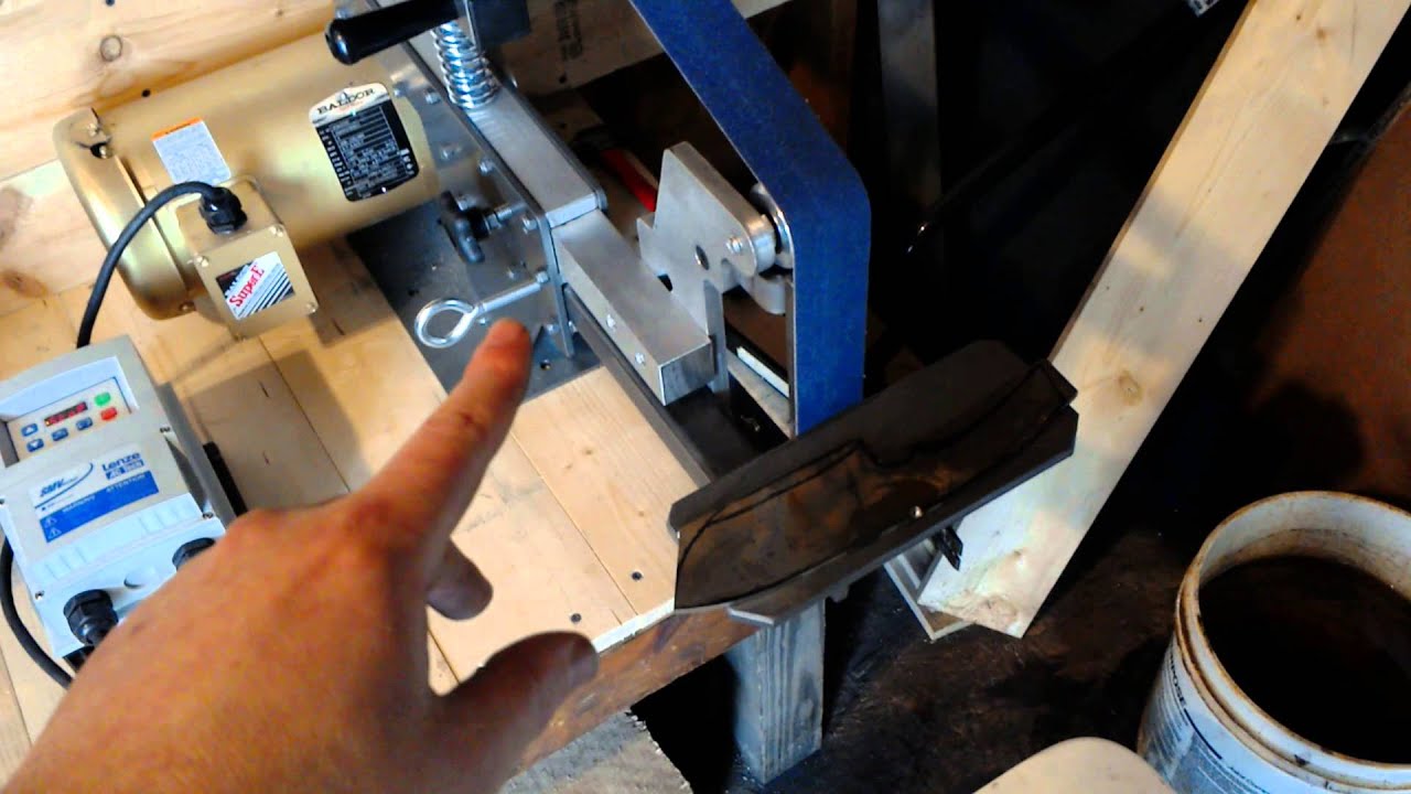 Pheer 454 2 x 72 belt sander. - YouTube
