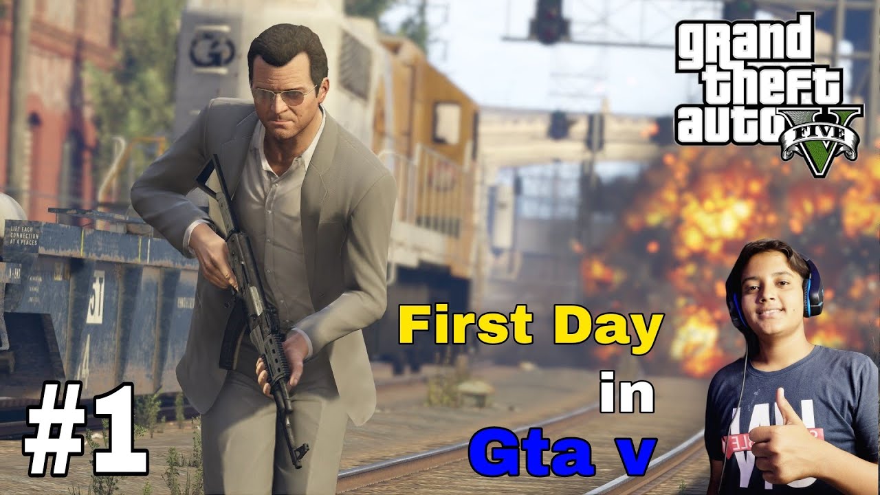 First day in GTA v | Grand theft auto v gameplay | #1 | ANSH GAMING ...