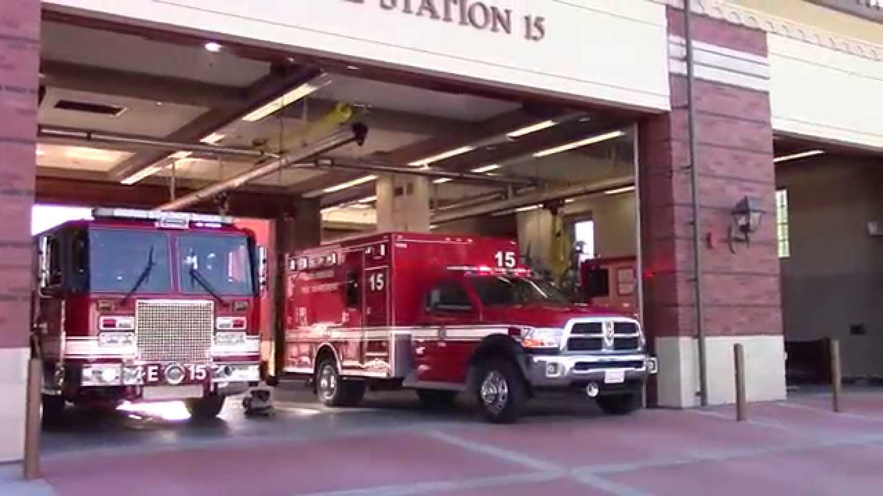 LAFD Light Force 21 From (New) Station 15 - YouTube