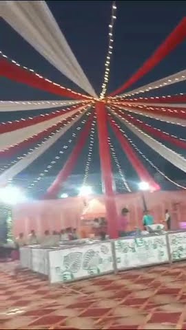 Trust Tower 75×75 ka Pravesh Flower Decorations & Tant House - YouTube