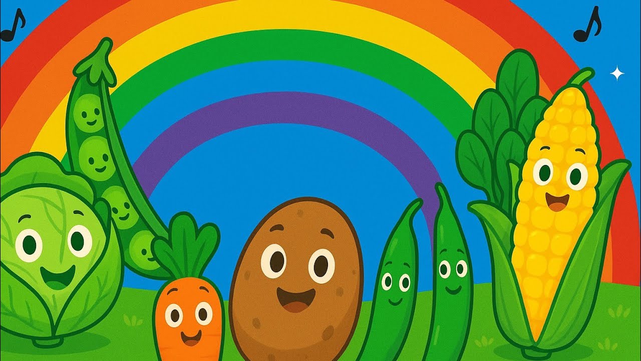 "Veggie Fun Song for Kids | Learn Vegetables with Music & Smiles! - YouTube