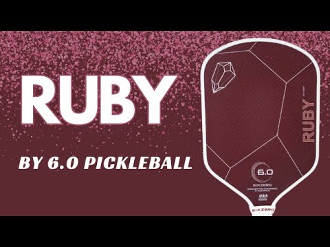Ruby's Radiance: Six Zero Ruby Pickleball Paddle Review | Much requested Review - YouTube