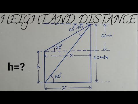 HEIGHT & DISTANCE|Maths Class 10 th|Trigonometry|Height and distance ...