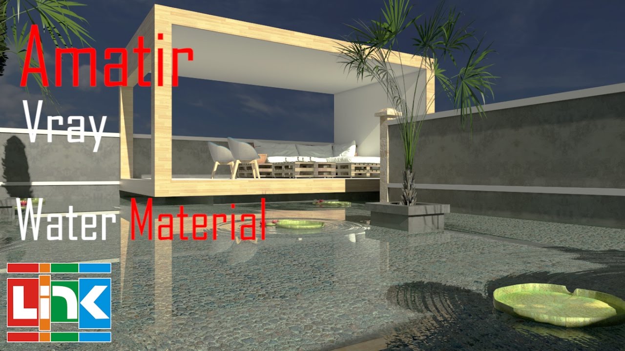 Sketchup MATERIAL Water Realistic Vray 2.0 Tutorial 2017 - YouTube