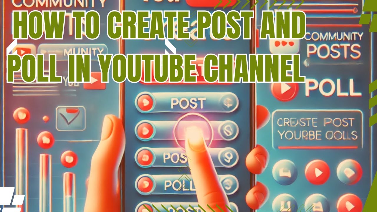How to create post and set poll in YOUTUBE CHANNEL #YOUTUBE #sbo # ...