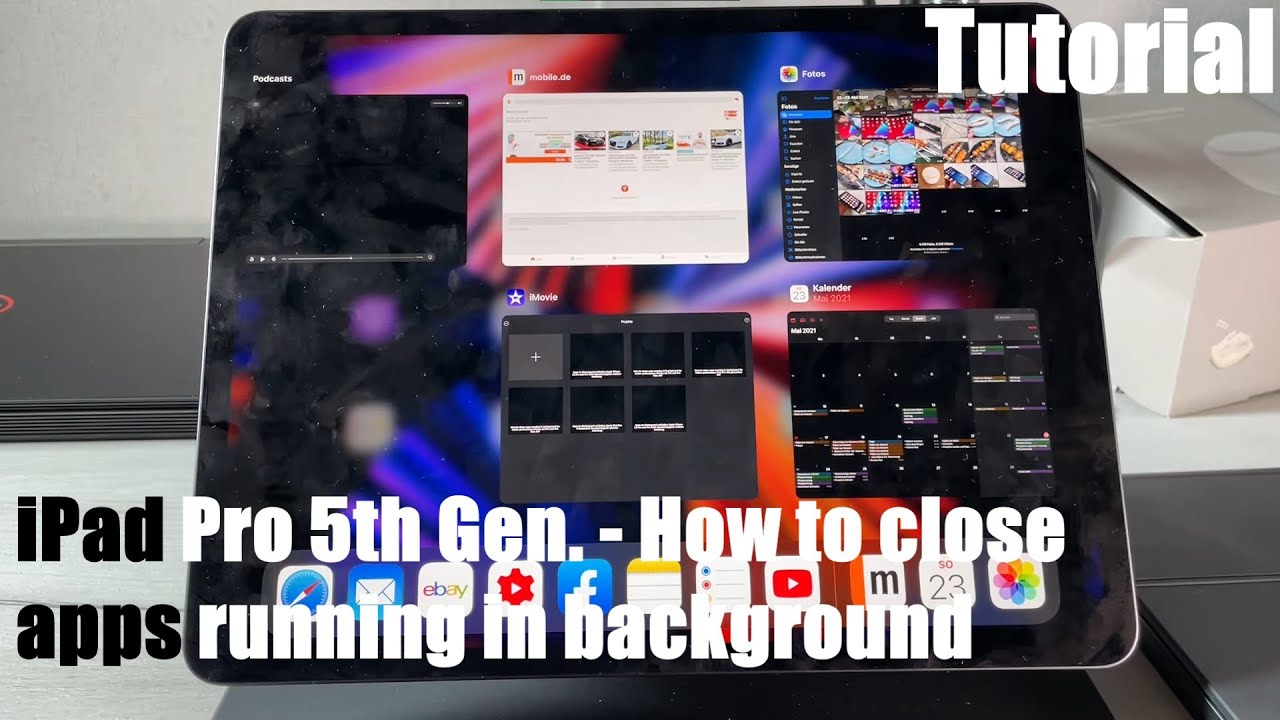 How to close apps running in background for better performance iPad Pro ...