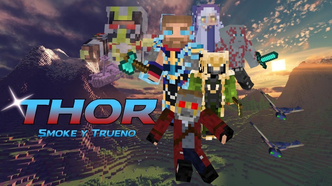 THOR SMOKE Y TRUENO PELICULA COMPLETA (MINECRAFT) - YouTube
