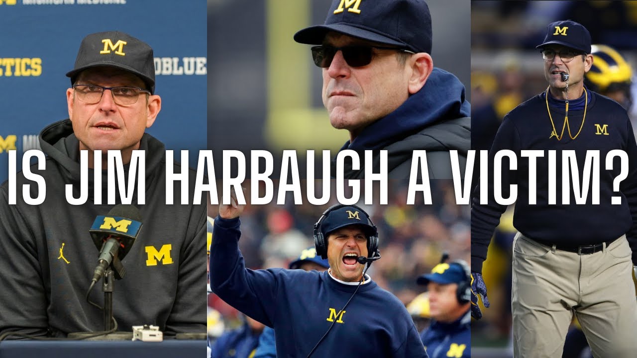 Is Michigan Football Coach Jim Harbaugh A Victim? - YouTube
