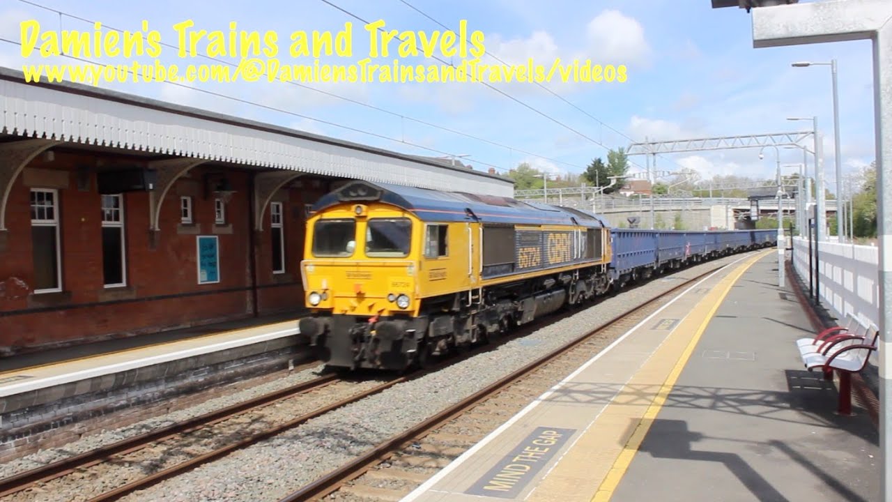 GBRf Class 66 No. 66724 "Drax Power Station" Passing Wellingborough ...
