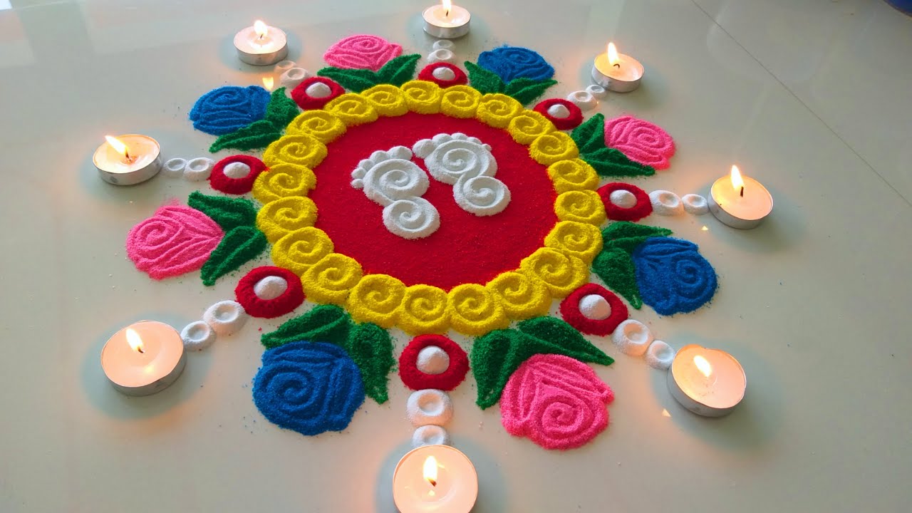 Happy Diwali New Rangoli Designs 2023 | शुभ दिवाली की रंगोली | Diwali ...