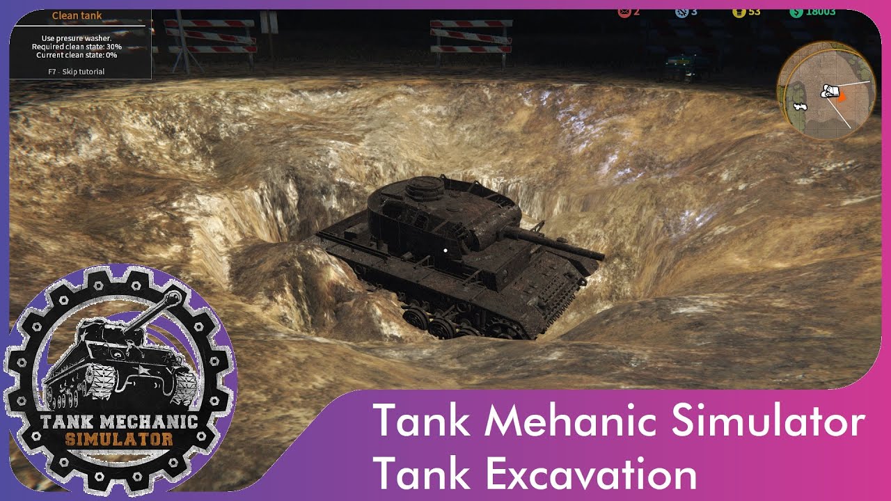Tank Mechanic Simulator #05 "Tank Excavation" - YouTube