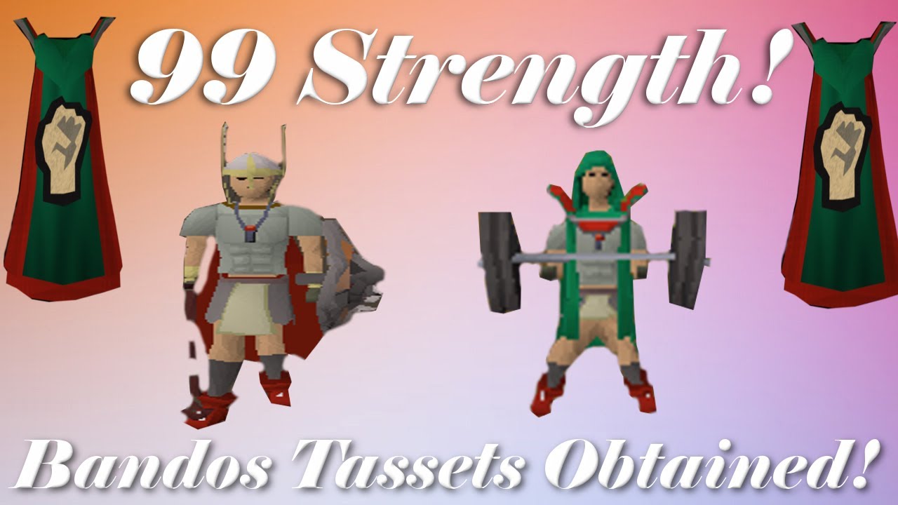 Oldschool Runescape - 99 STRENGTH! + Bandos Tassets!? | 2007 Servers ...