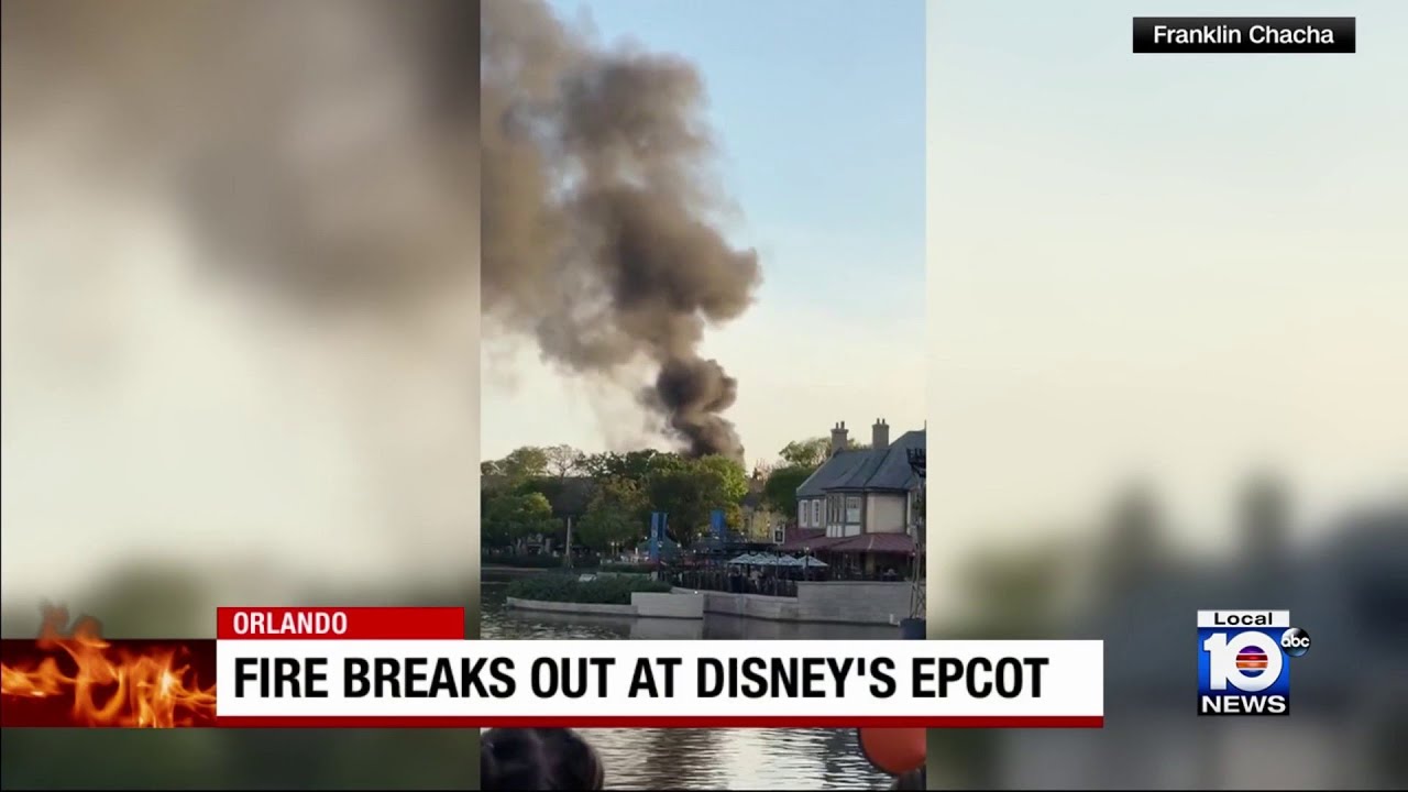 Fire causes stir inside Disney's Epcot Center - YouTube