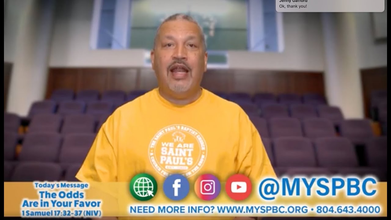 Dr. Lance Watson - “The Odds Are In Your Favor” - The Saint Paul’s ...