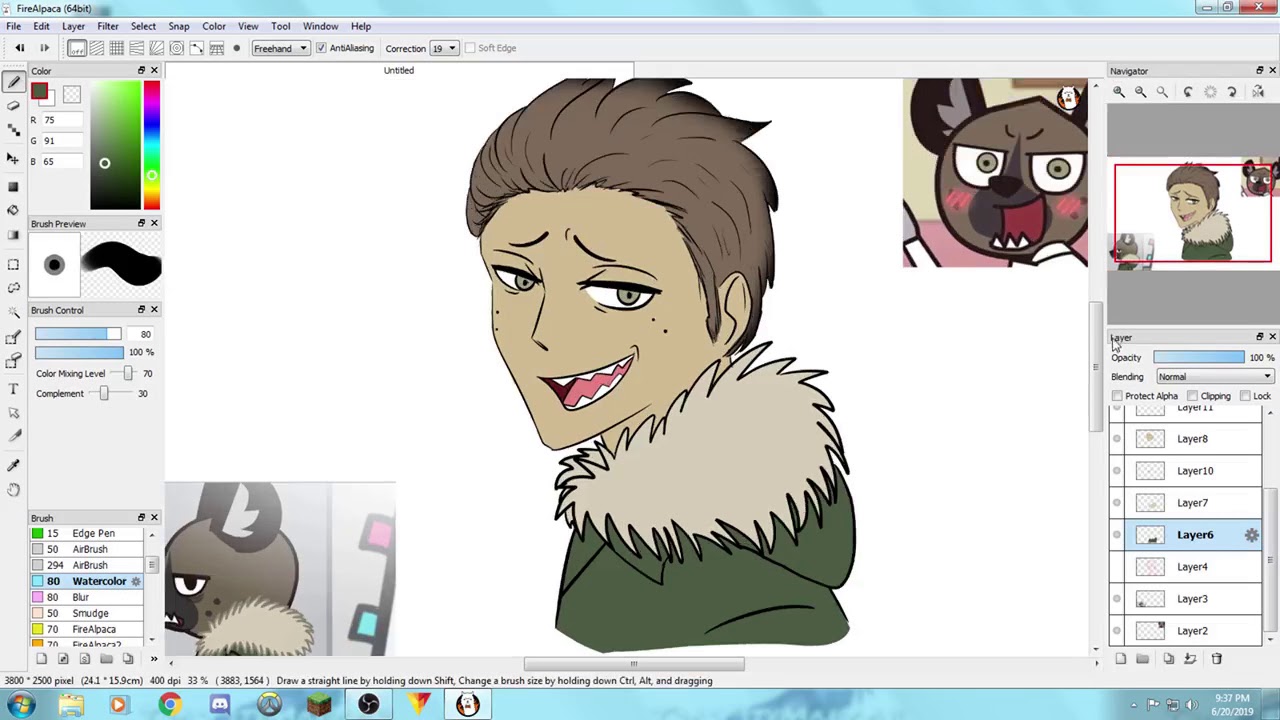 Human!Haida | Aggretsuko [SPEEDPAINT] - YouTube