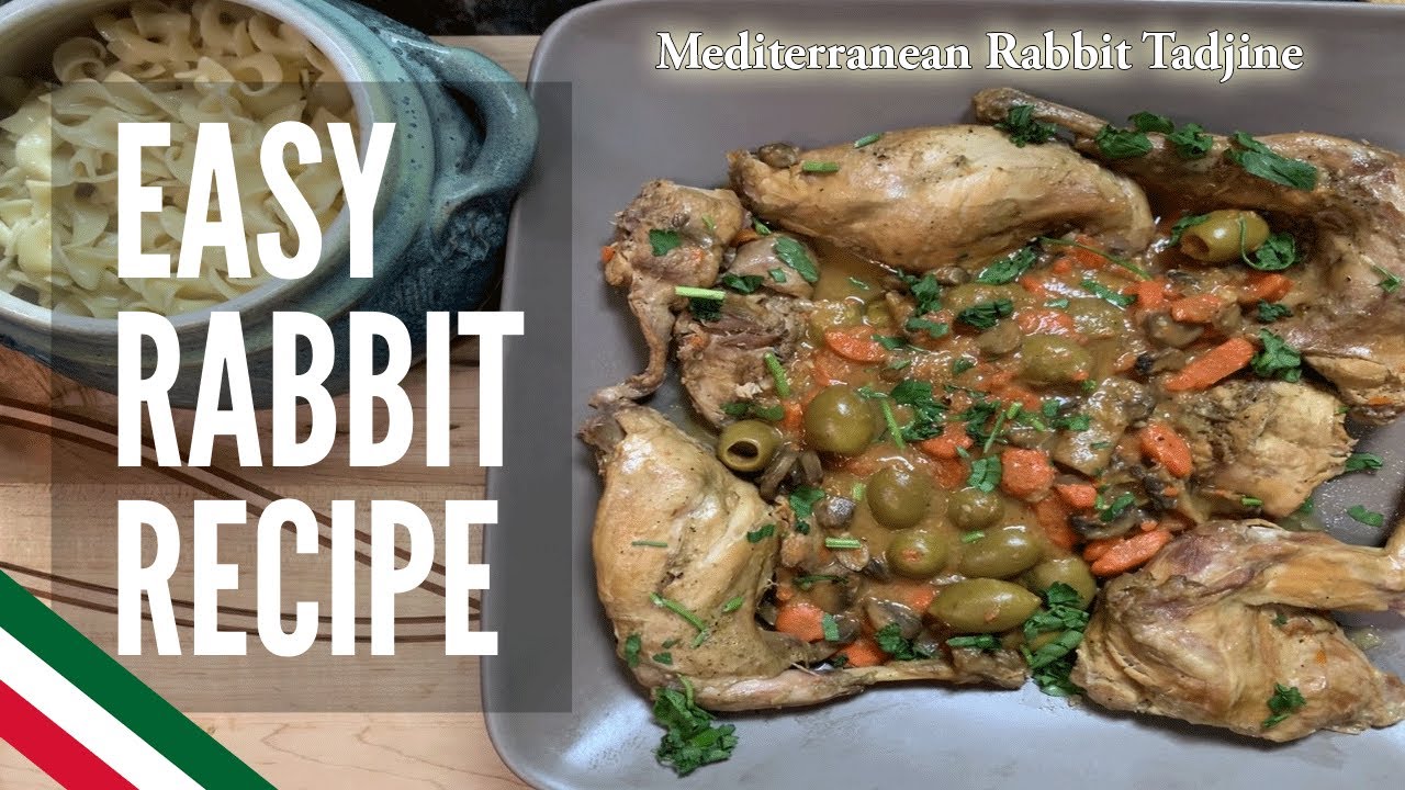 Easy Rabbit Recipe (Mediterranean Rabbit Tadjine) - YouTube