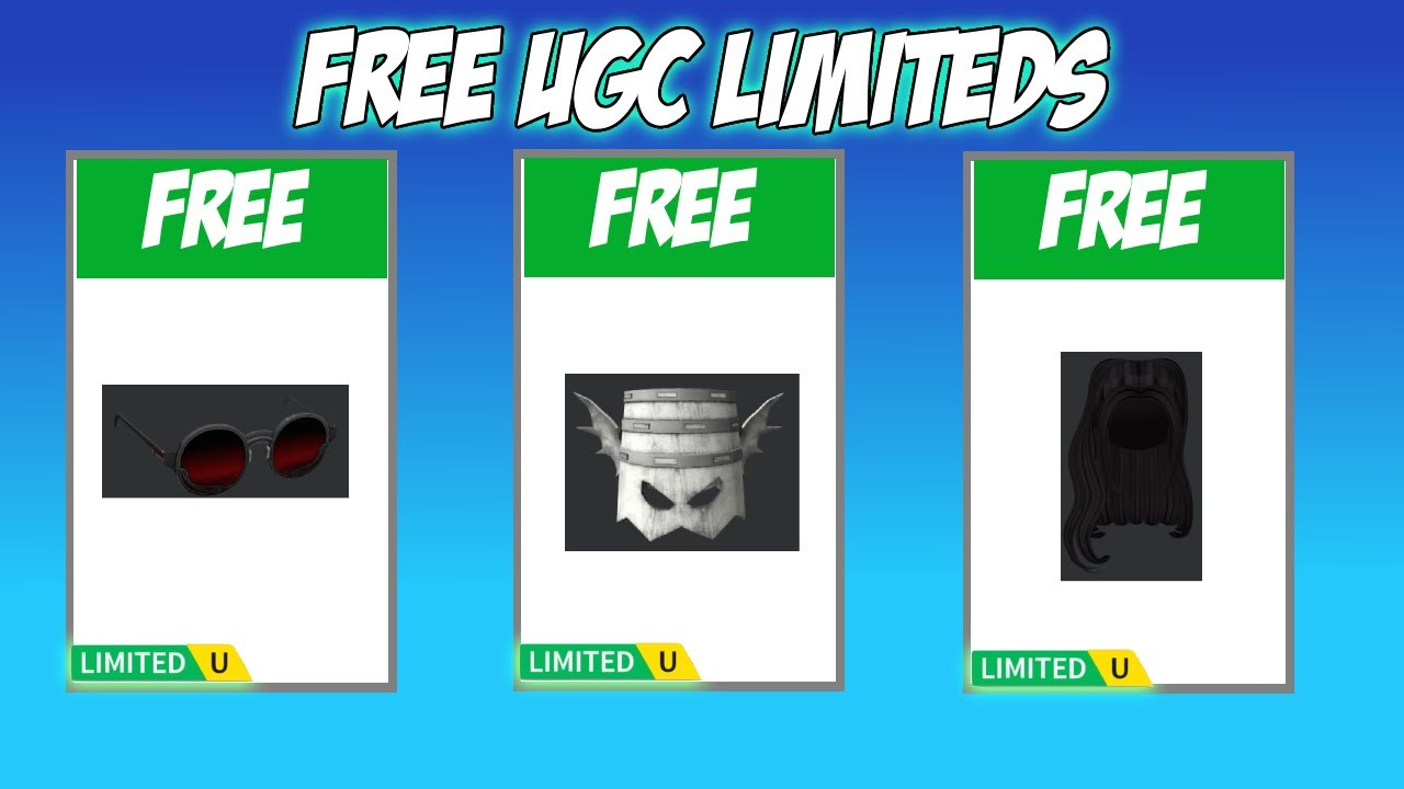 GET THESE FREE UGC LIMITED ON ROBLOX (7/17/23) - YouTube