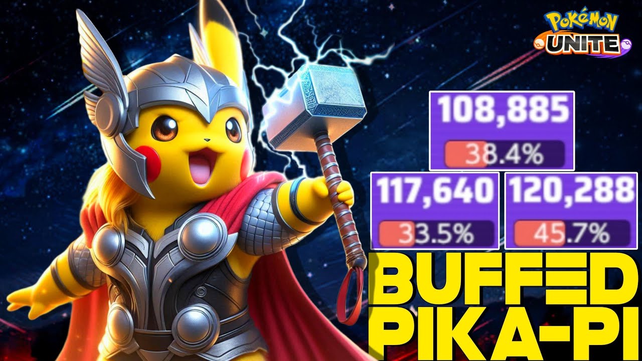 BUFFED PIKACHU LOOKS INSANELY BROKEN WITH THIS THUNDER BUILD 😎 ...