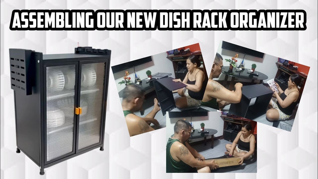 How to Assemble a Shopee Kitchen Dish Rack Organizer Cabinet: A Simple ...