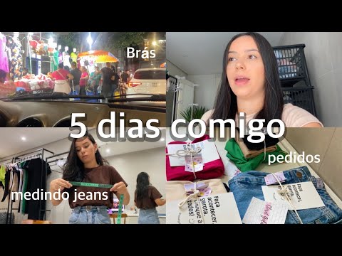 ROTINA de UMA DONA de LOJA ON-LINE (compras no BRÁS, tirando fotos, pedidos,medindo jeans…)