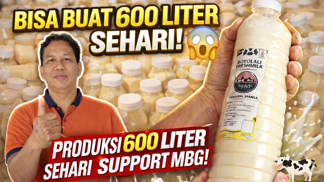 PRODUKSI TEMBUS 600 LITER SEHARI BUAT SUPPORT MBG‼️ - YouTube