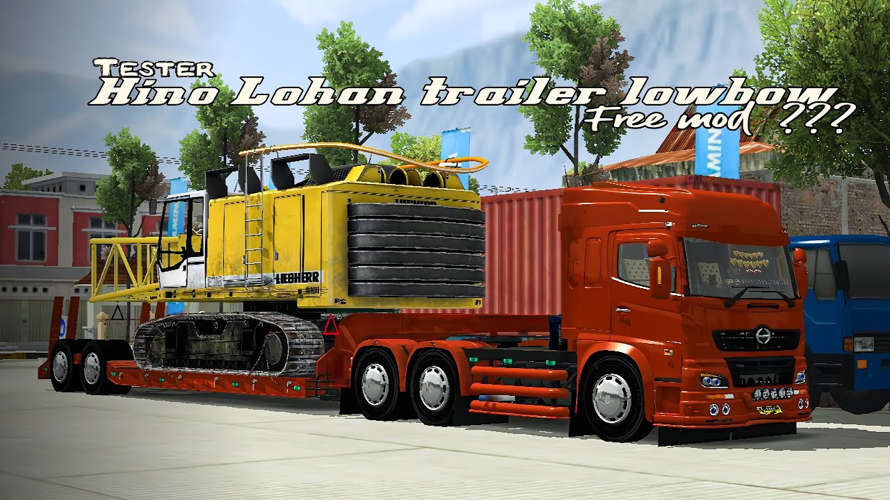 Tester || mod truck hino 500 lohan spesial trailer lowbow terbaru dan ...