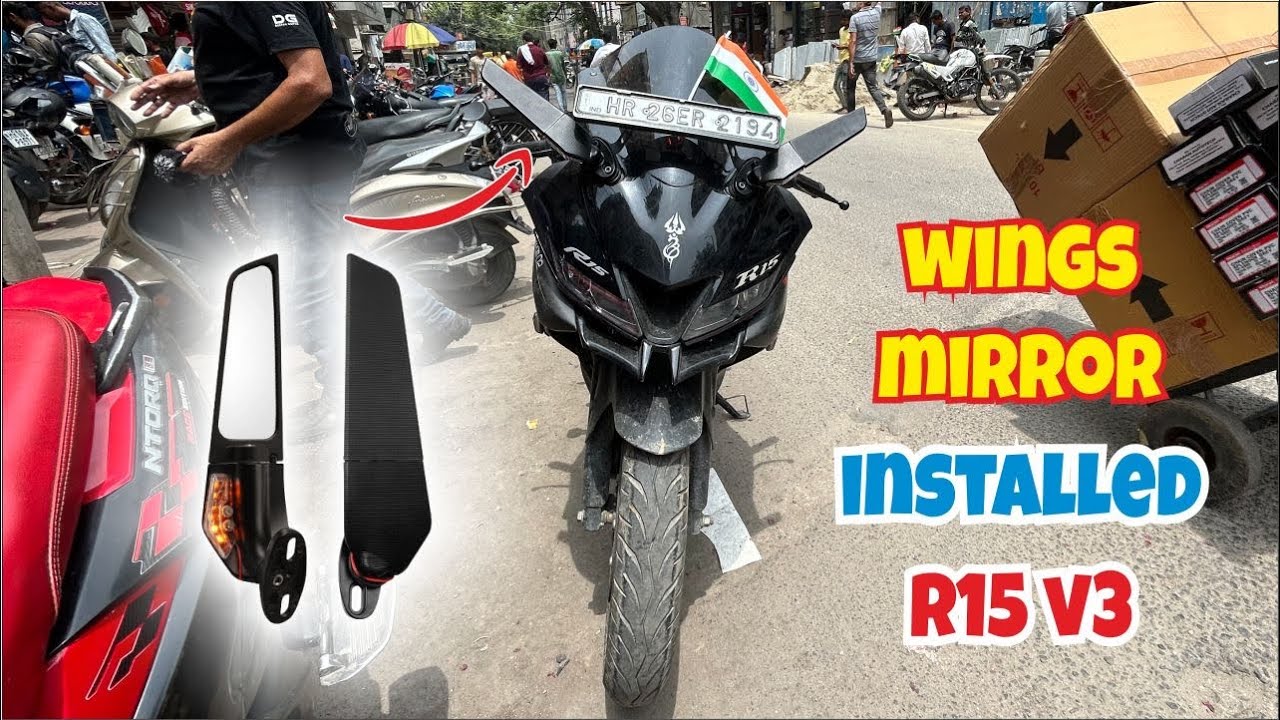 R15 v3 wings mirror installed 🔥 - YouTube