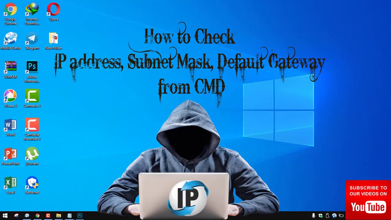 How to Check IP Address, Subnet Mask, Default Gateway from CMD - YouTube