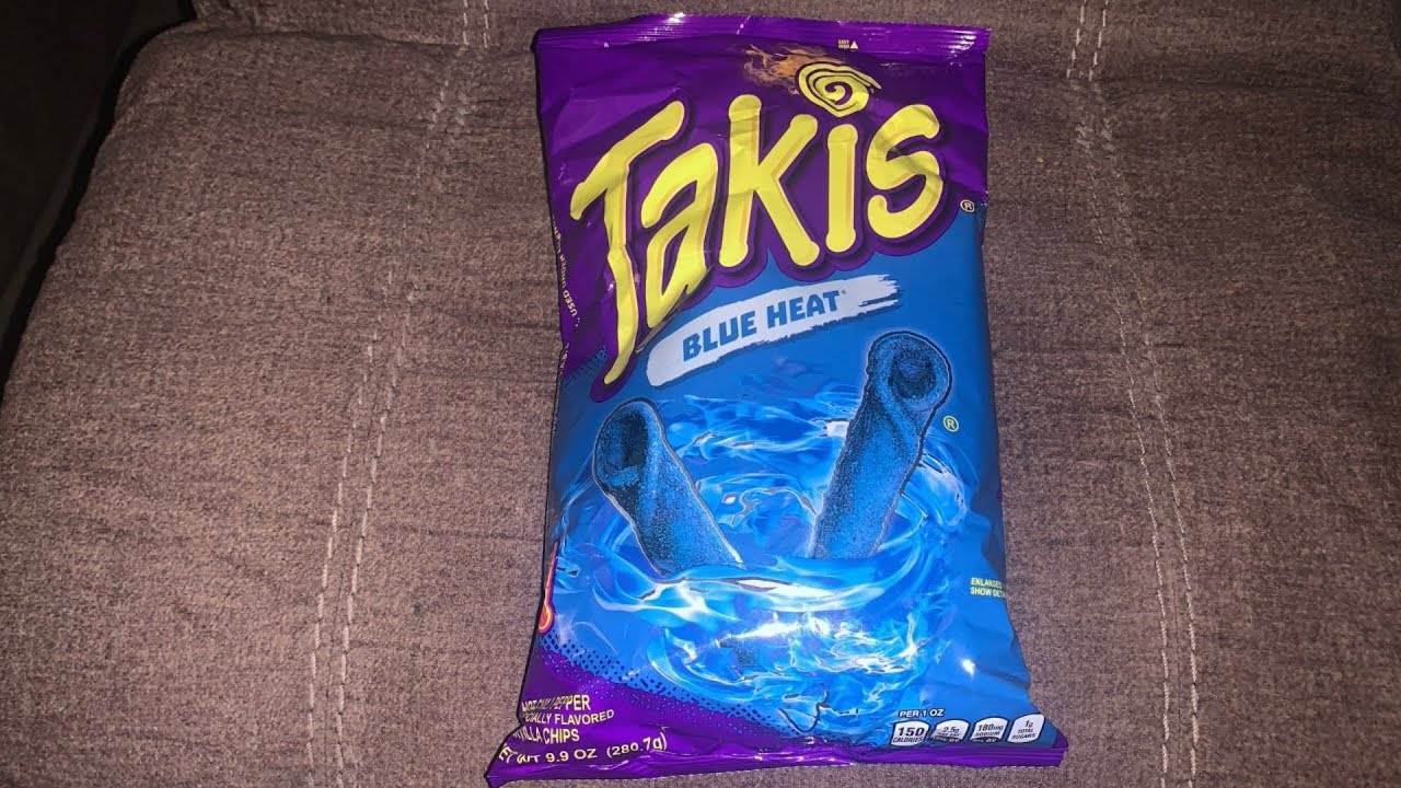 Eating Blue Heat Taki - YouTube