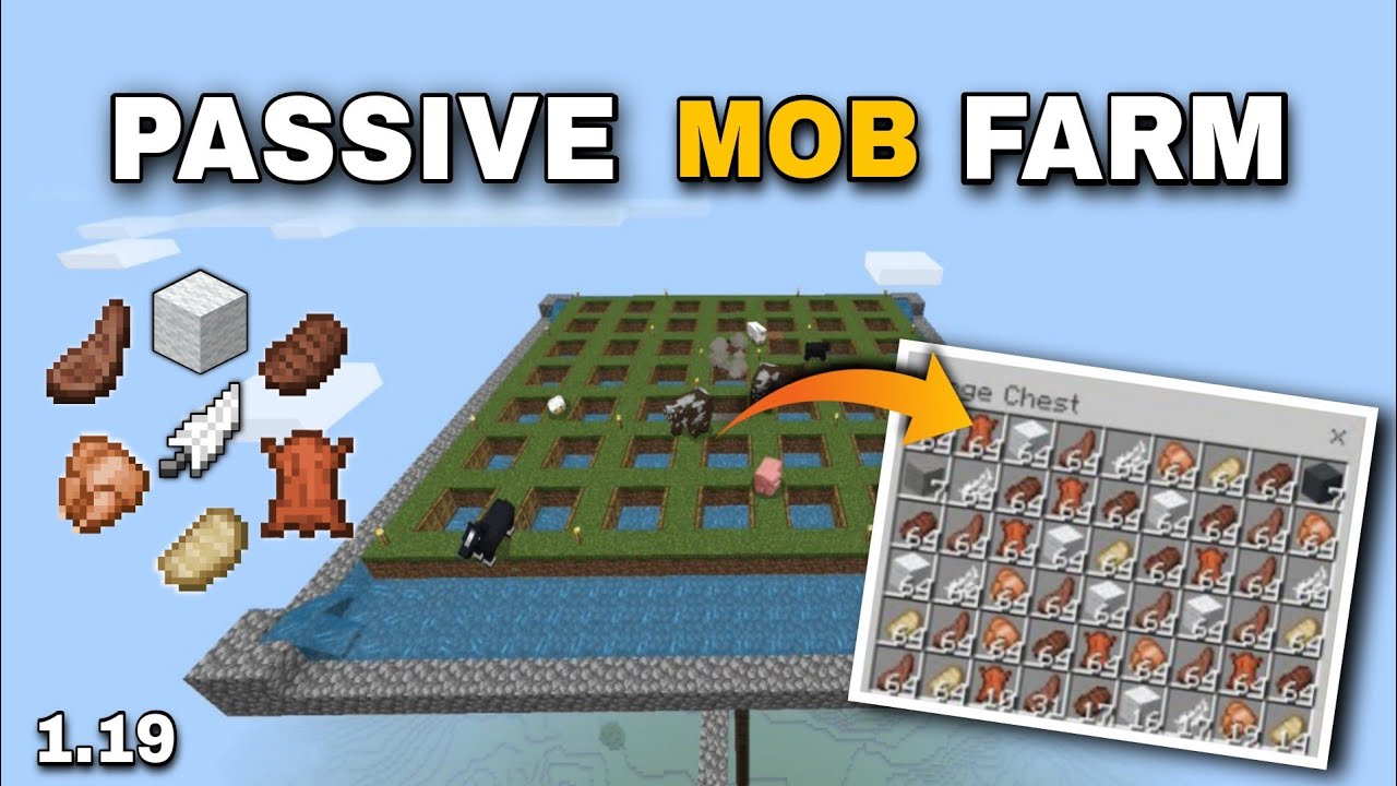 Best 1 19 Passive Mob Farm Tutorial Minecraft Bedrock Mcpe Xbox
