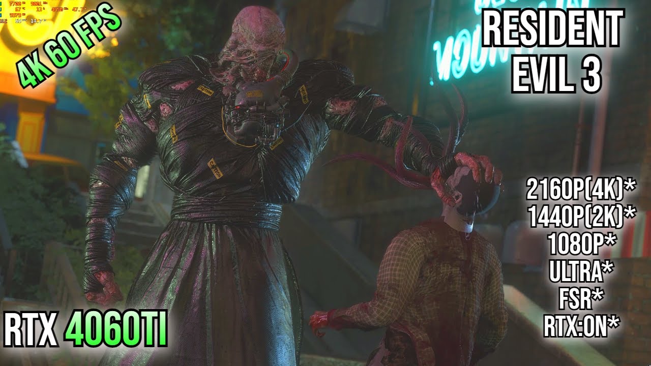 Resident Evil 3 Remake - RTX 4060TI ,2160p(4K),1440p(2K),1080p , Ultra ...