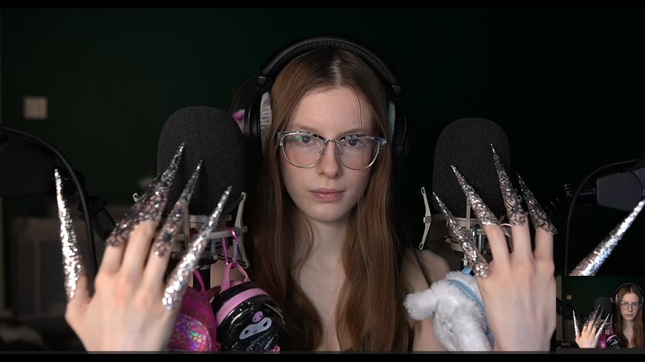 ASMR Triggers With Claws (Hand Movements, Mic Scratching, Mouth Sounds ...