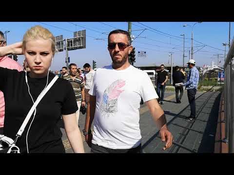 İstanbul Eminönü and Bosphorus view Vapur kalkışları. 17.09.2019