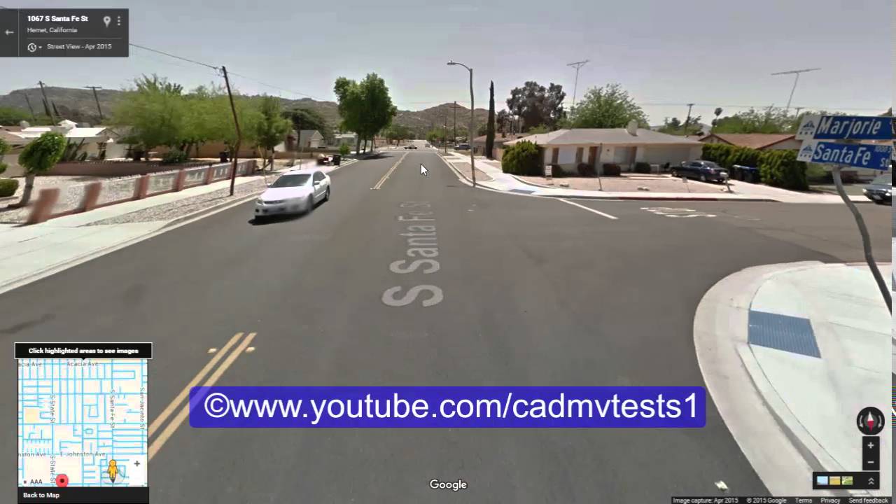 Corte madera behind the wheel driving test route - belbda