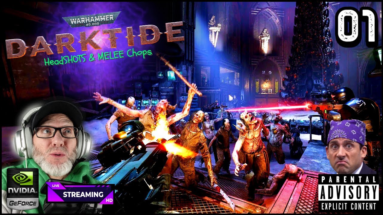 ⚒HEADSHOTS & MELEE CHOPS - GAME ROCKS 🔥WARHAMMER DarkTide 40K ⚒01 # ...